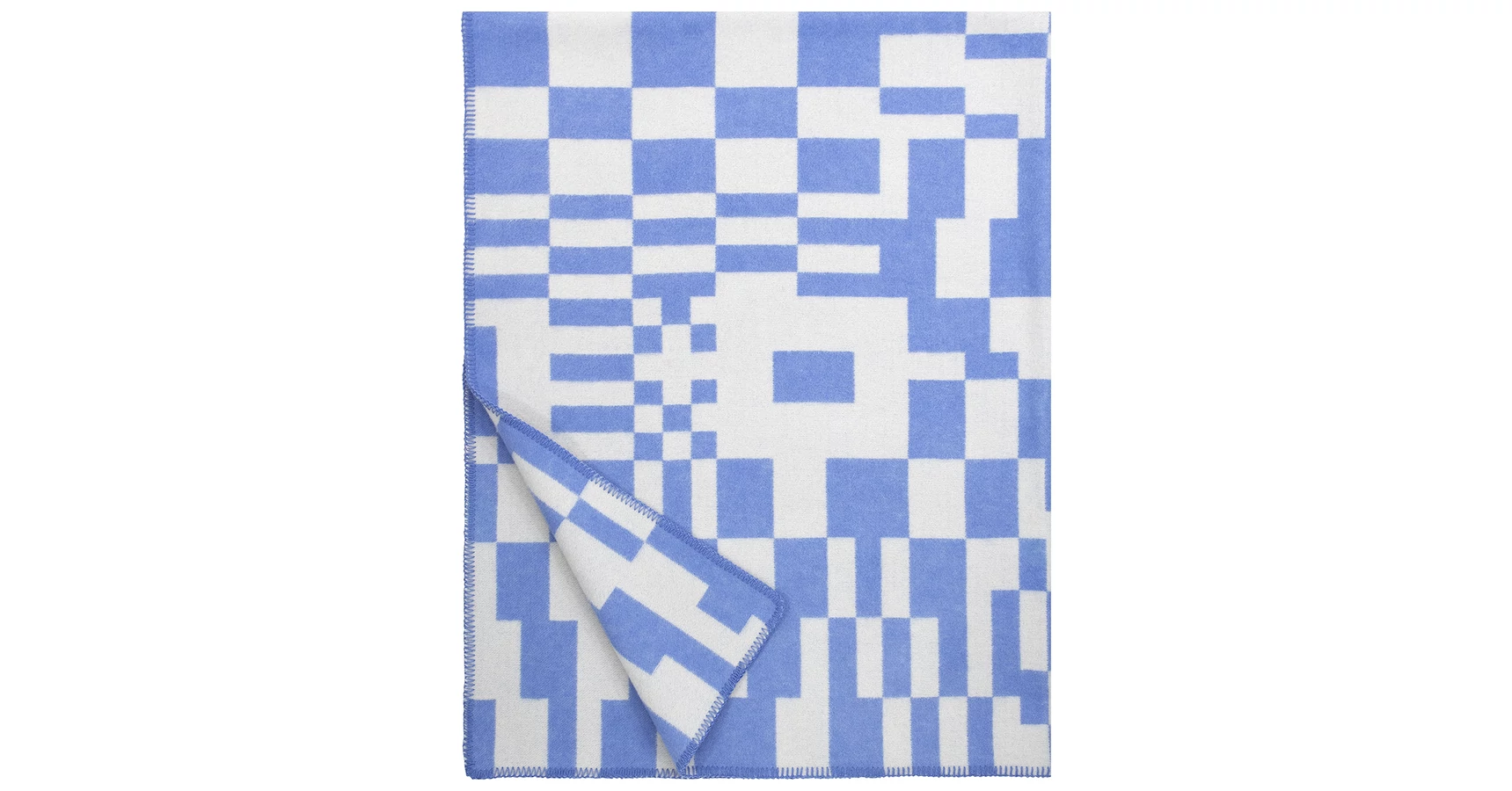 Koodi gyapjú takaró beige-kék | Pauza